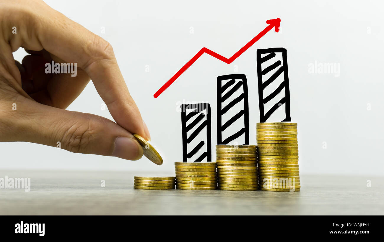 Gold Chart And Graph High Resolution Stock Photography and Images - Alamy