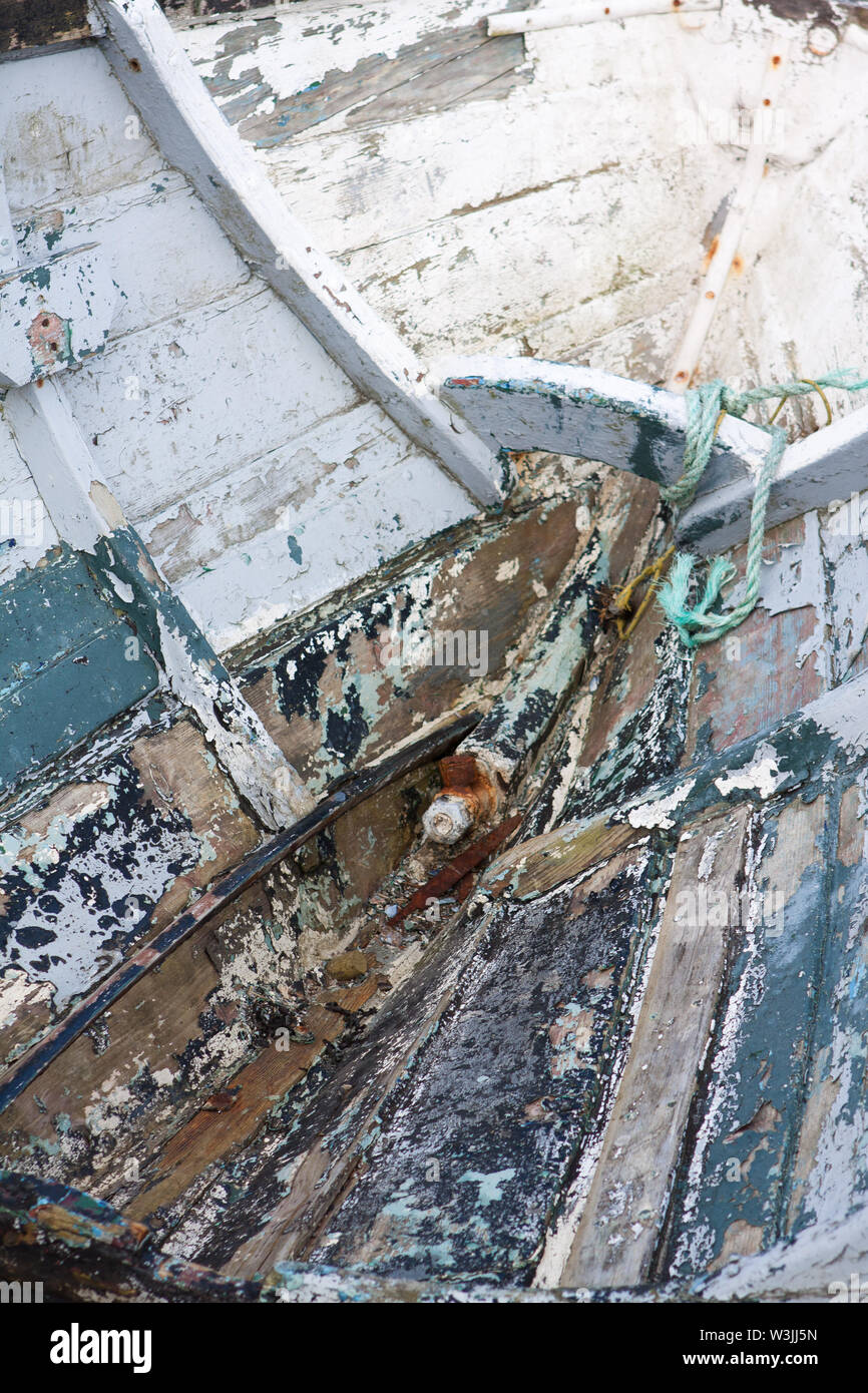 Old wooden boat rust peeling paint hi-res stock photography and images ...
