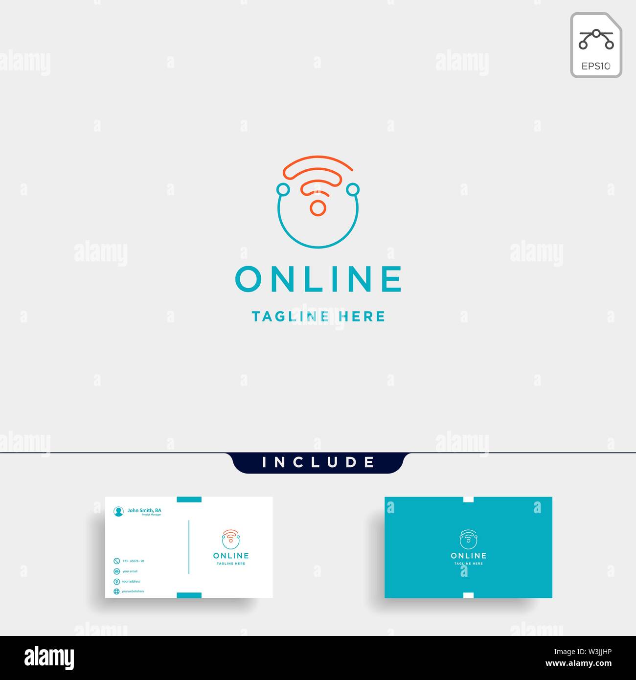 online course logo design vector internet learning symbol sign isolated ...