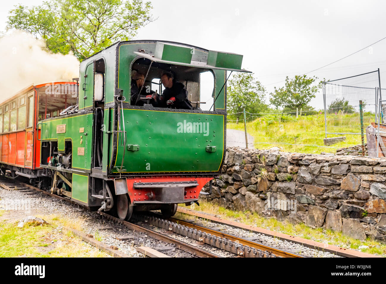 Mount Snowdon Railway, Llanberis, North Wales. One of the traditional ...