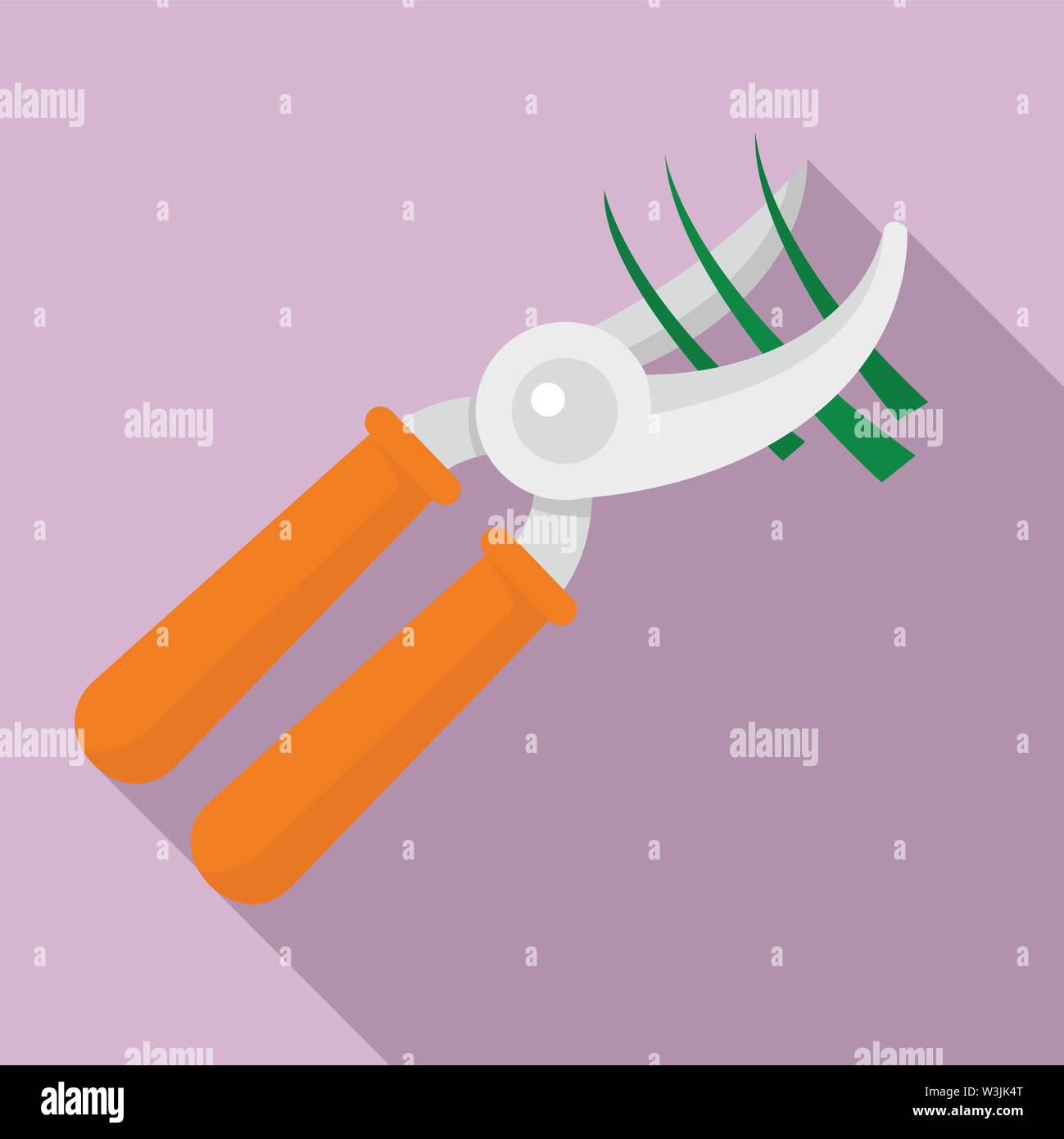 Garden scissors icon. Flat illustration of garden scissors vector icon ...