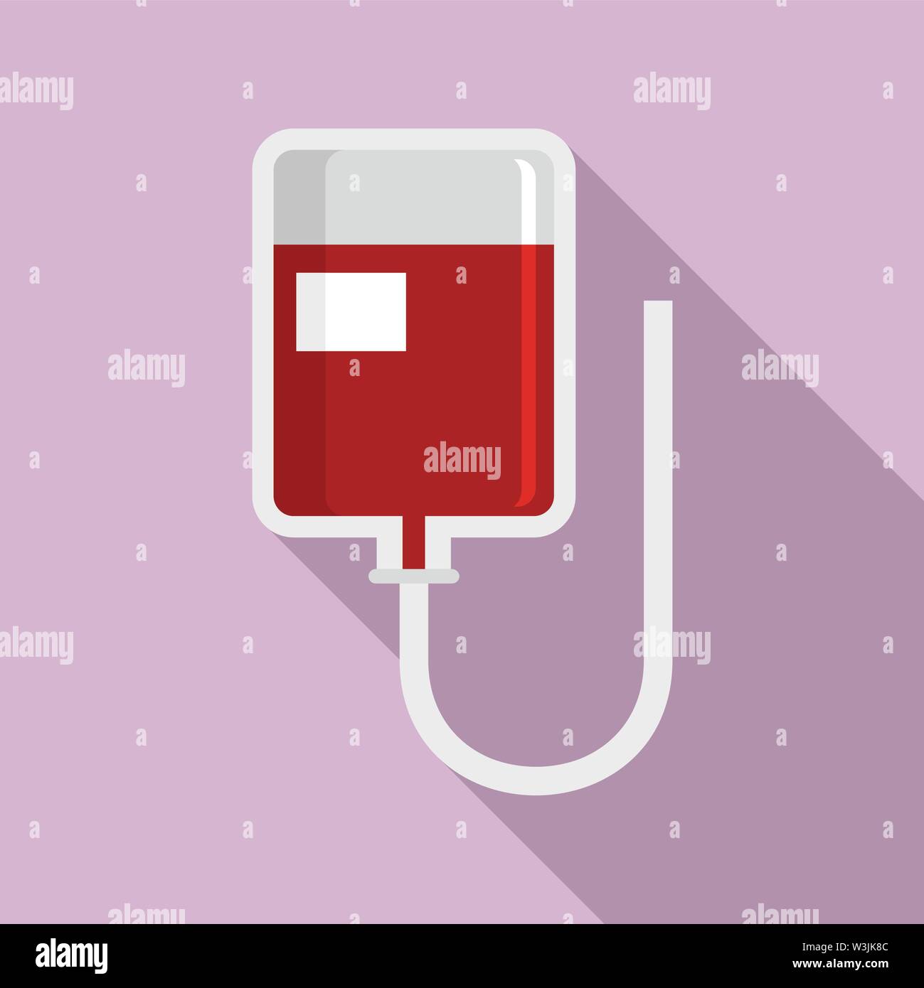 Blood package icon. Flat illustration of blood package vector icon for ...