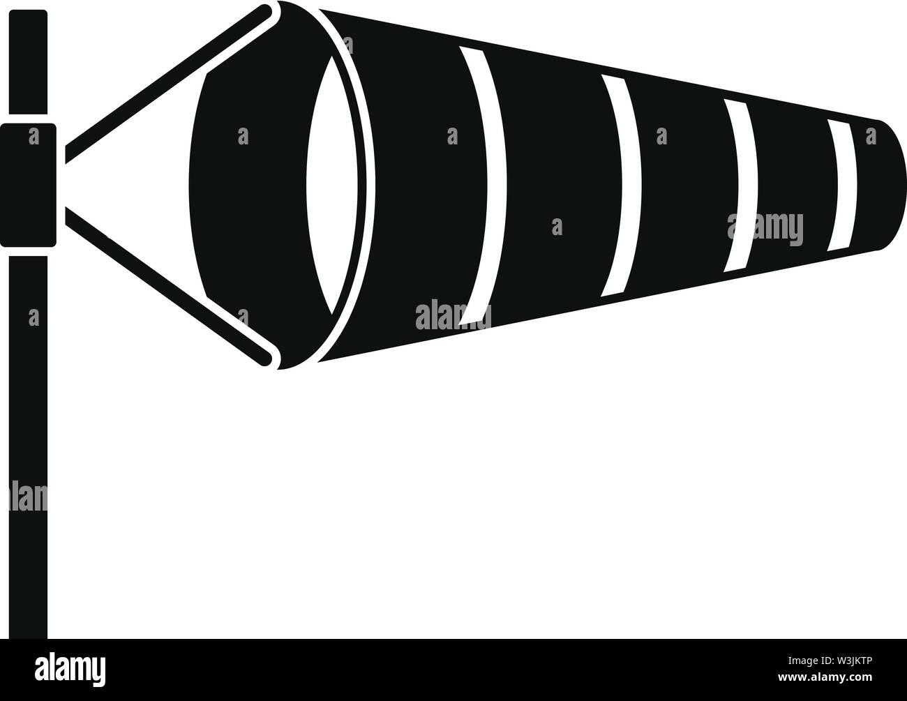 Wind direction icon. Simple illustration of wind direction vector icon ...