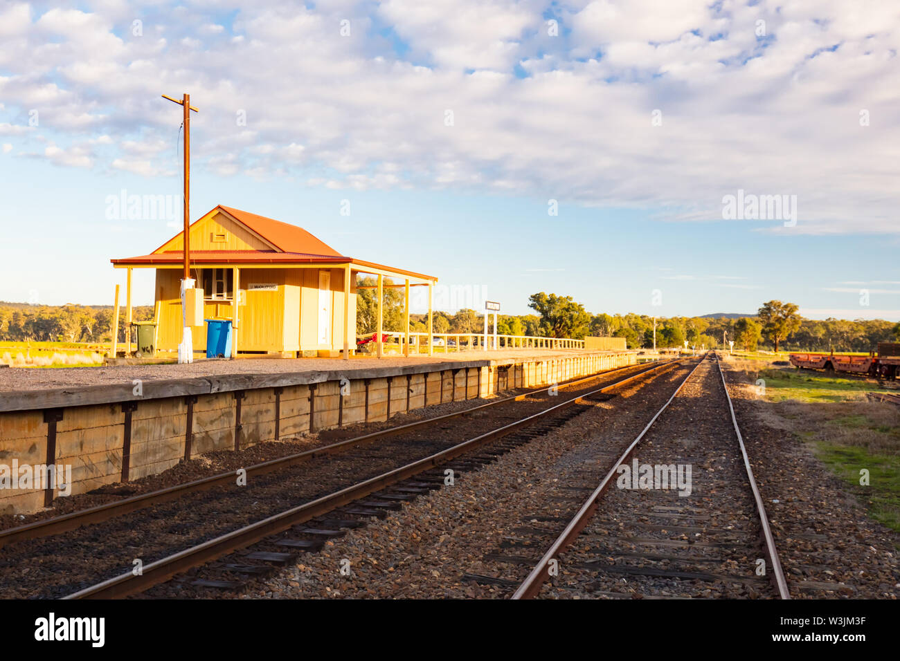 Muckleford Train Station Victoria Australia Stock Photo - Alamy