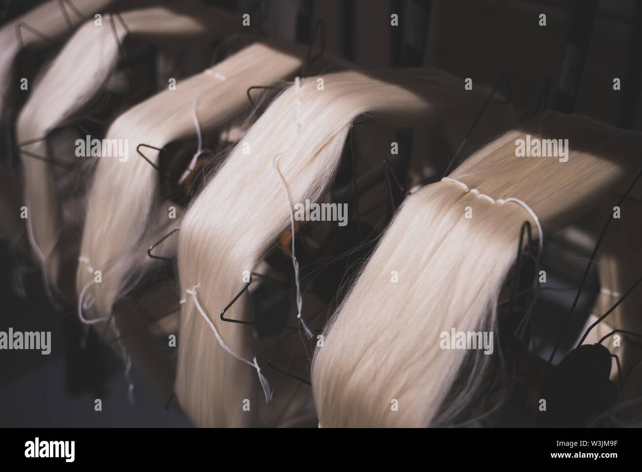 Lot of natural silk in a sewing factory Stock Photo - Alamy