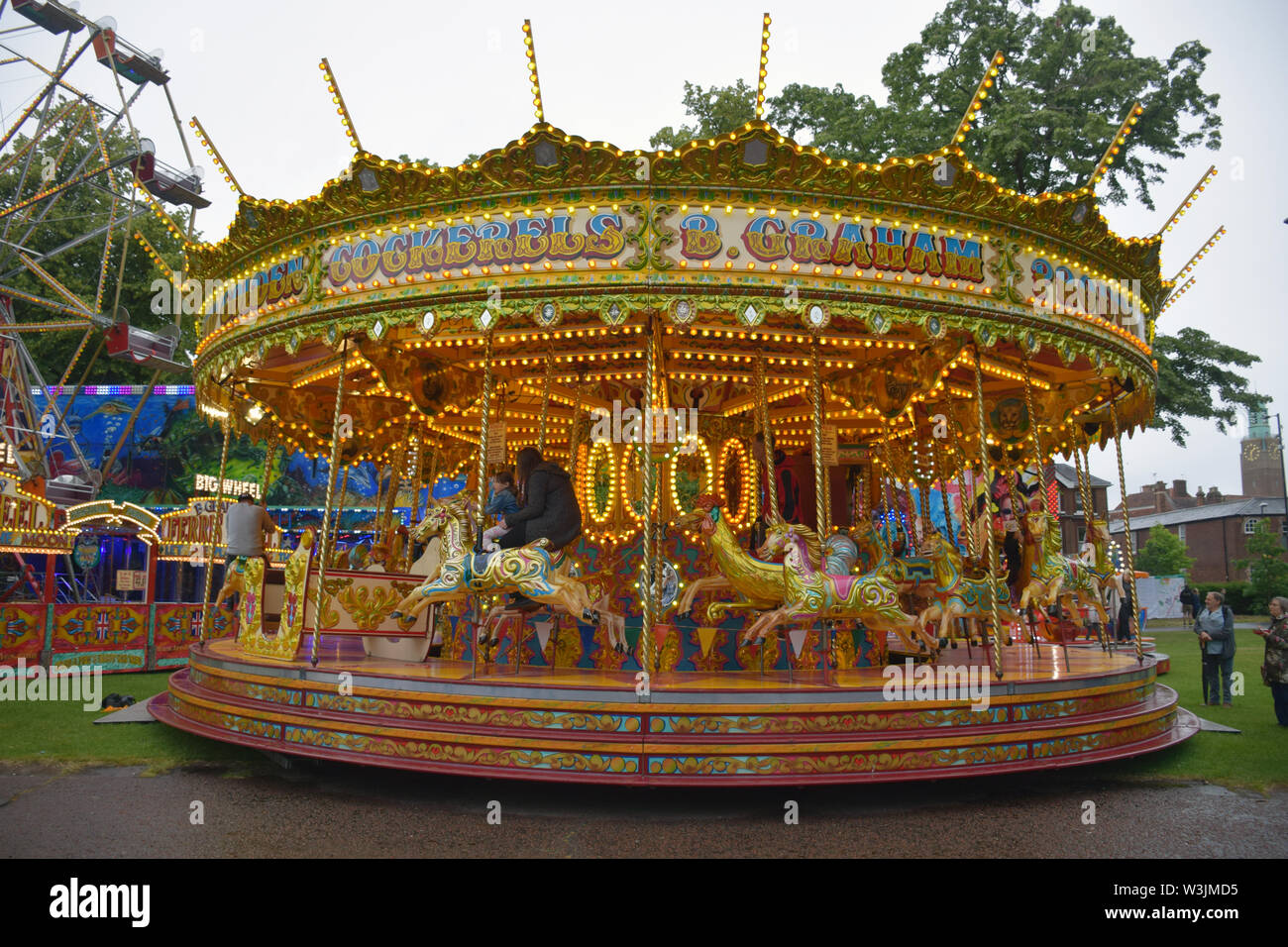 Funfair in Chapelfield Gardens, Norwich UK July 2019 Stock Photo - Alamy