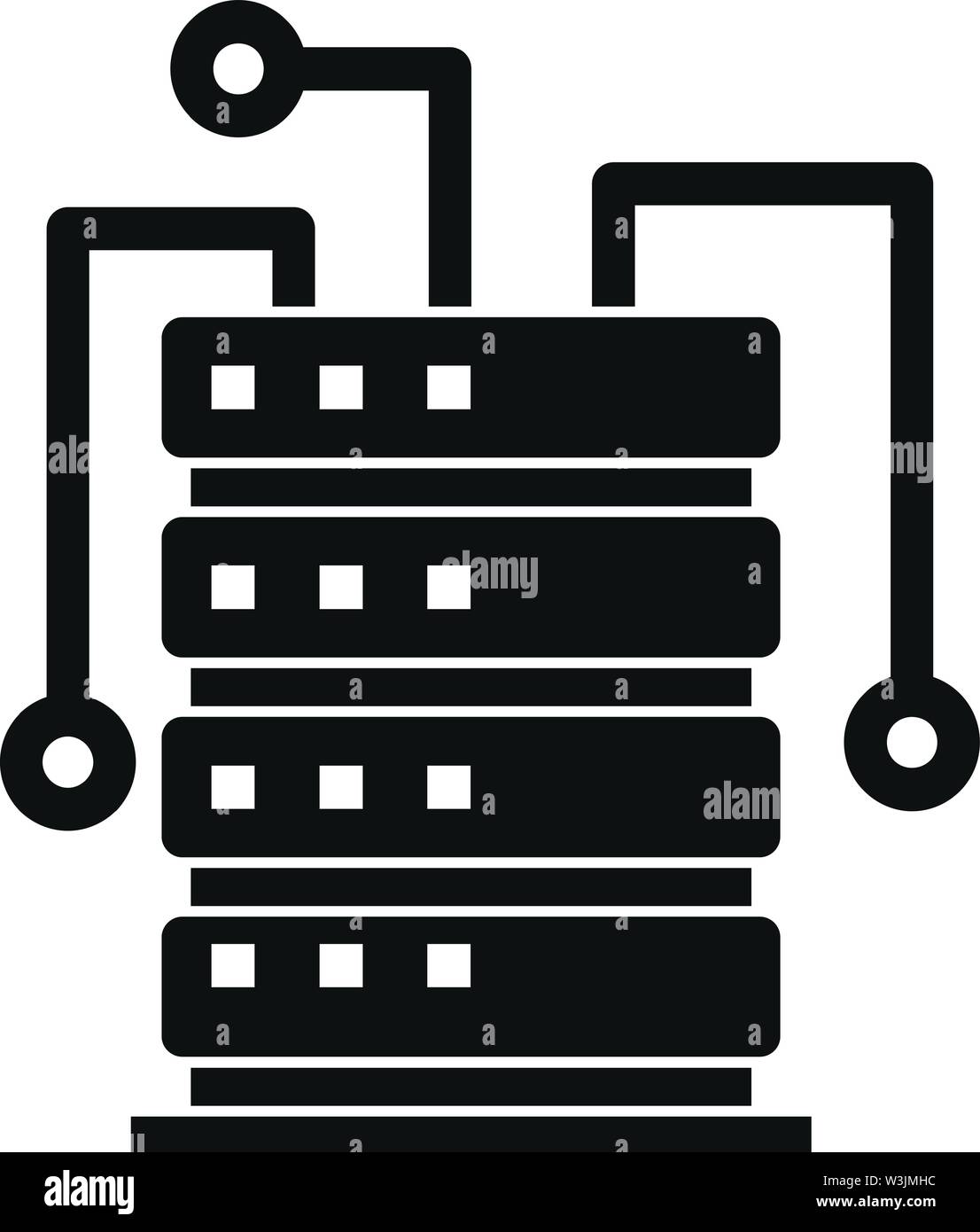 Rack Server Icon Vector