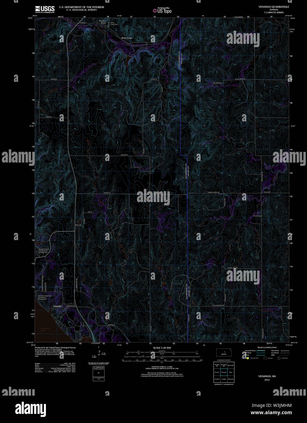 Map of venango hi-res stock photography and images - Alamy