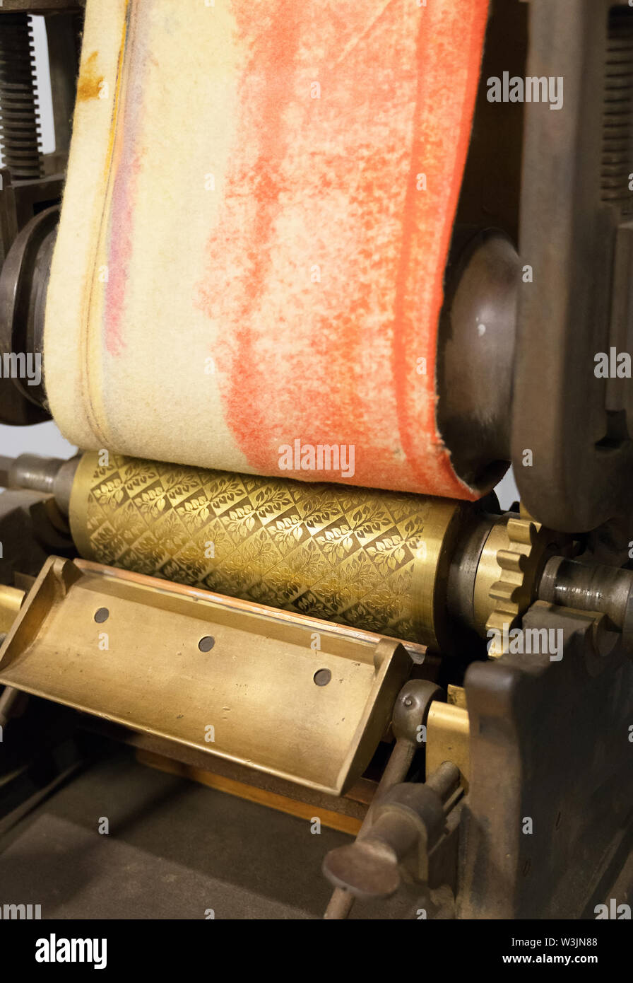 Sampling machine. Used to create samples for printing Stock Photo - Alamy
