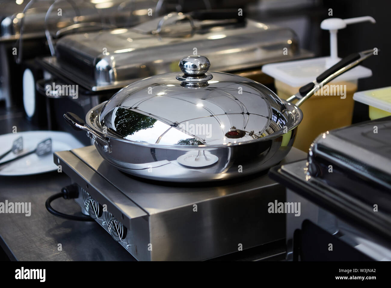 Catering food wedding ready to guests. Shallow dof Stock Photo - Alamy