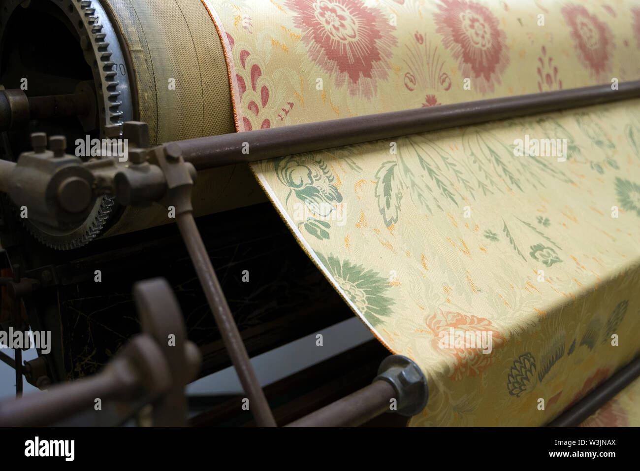 Measure machine. Used to measure, control and warp fabrics before sell ...