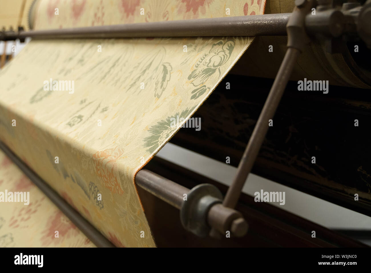 Measure machine. Used to measure, control and warp fabrics before sell ...