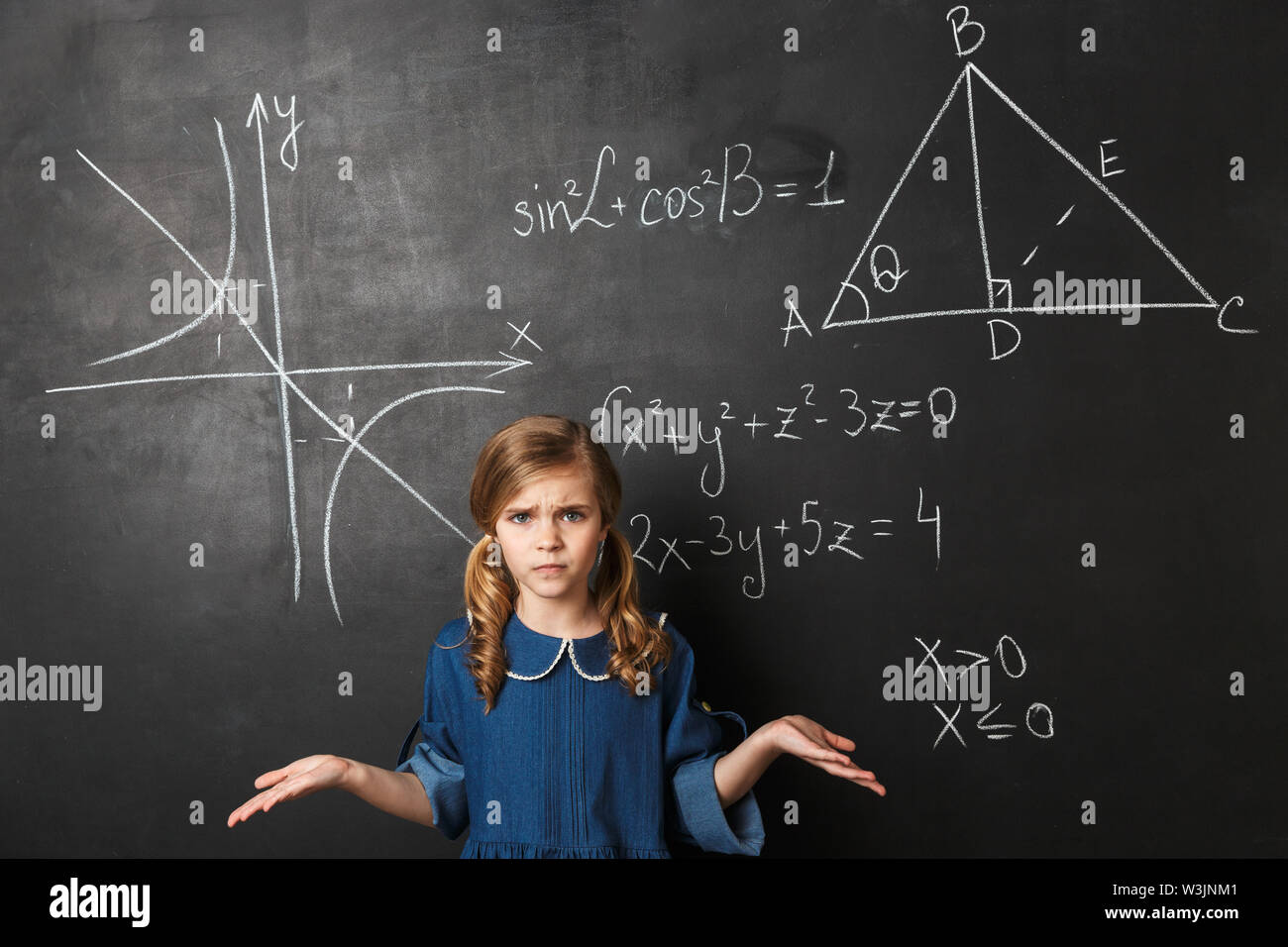 Confused student math hi-res stock photography and images - Alamy