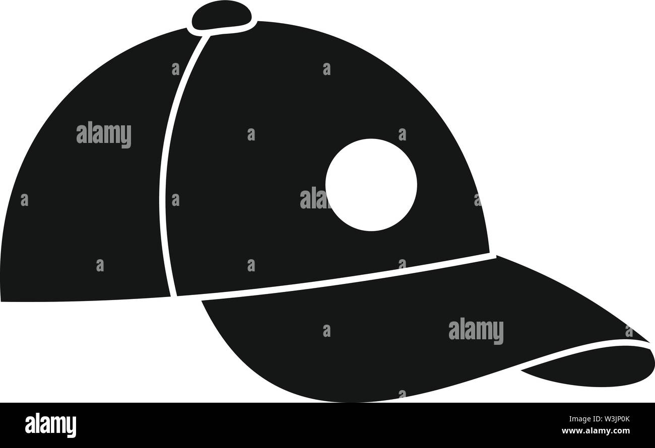 Baseball cap icon. Simple illustration of baseball cap vector icon for ...
