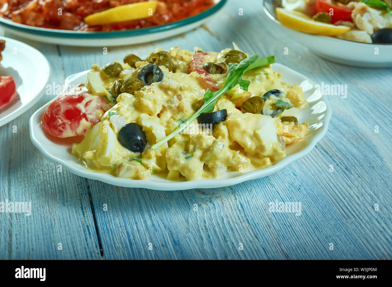 Ensalada de Bacalao - traditional catalan salted cod salad Stock Photo ...