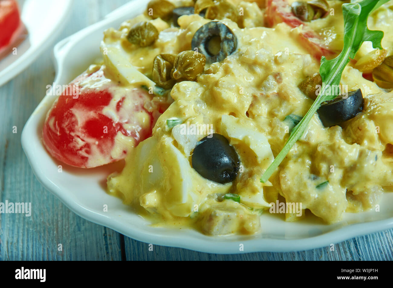 Ensalada de Bacalao - traditional catalan salted cod salad Stock Photo ...