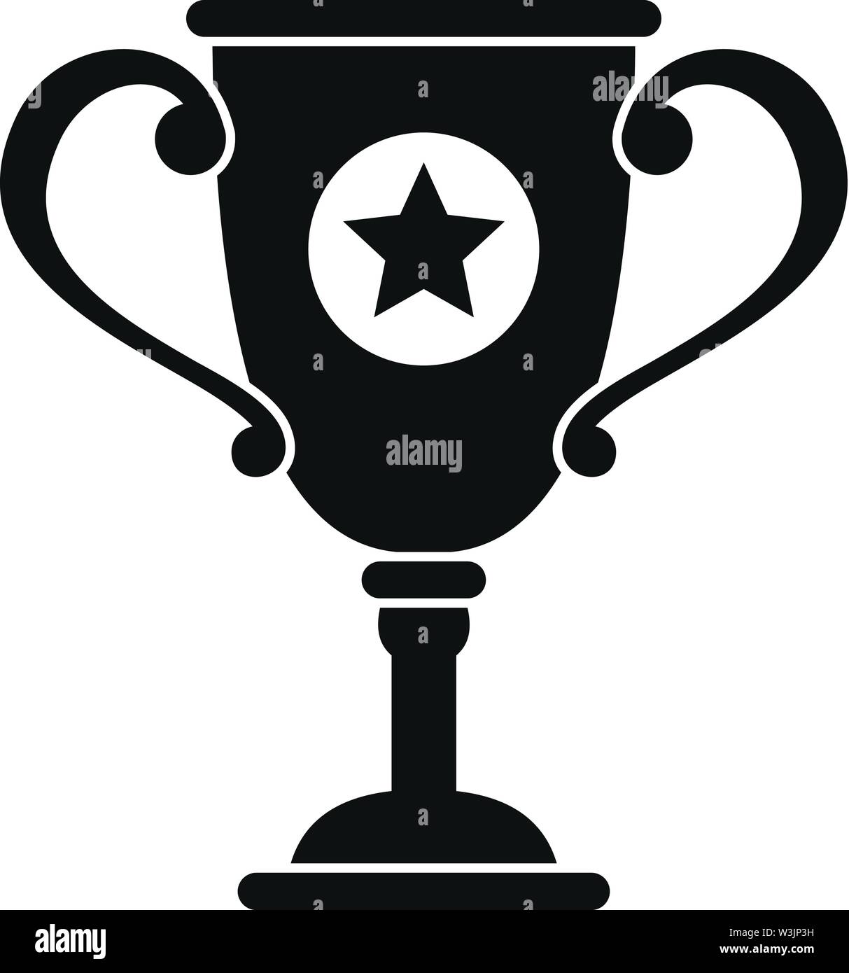 Shooting gold cup icon. Simple illustration of shooting gold cup vector ...