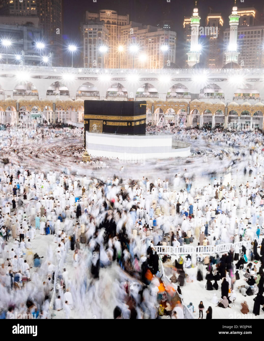 MECCA, SAUDI ARABIA - JUNE 28: Muslim pilgrims, from all around the ...