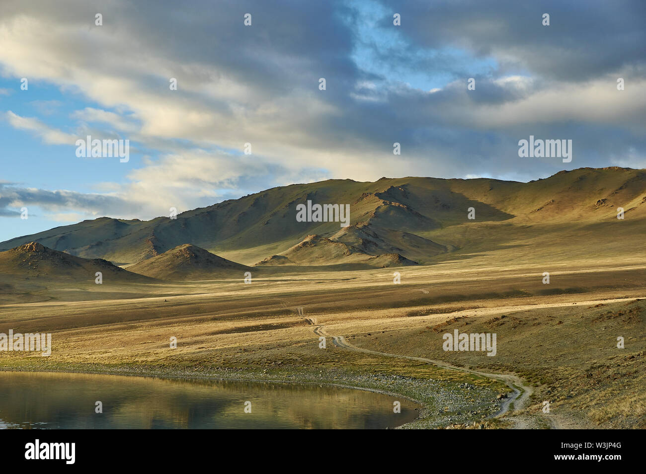 Tolbo Nuur Lake in Mongolia, landscapes of Western Mongolia, Asia ...