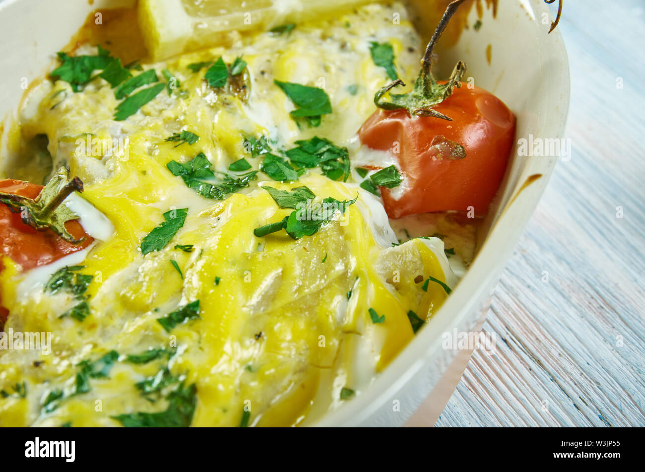 Baked Cod with Parmesan and Garlic Butter, Parmesan with garlic powder ...