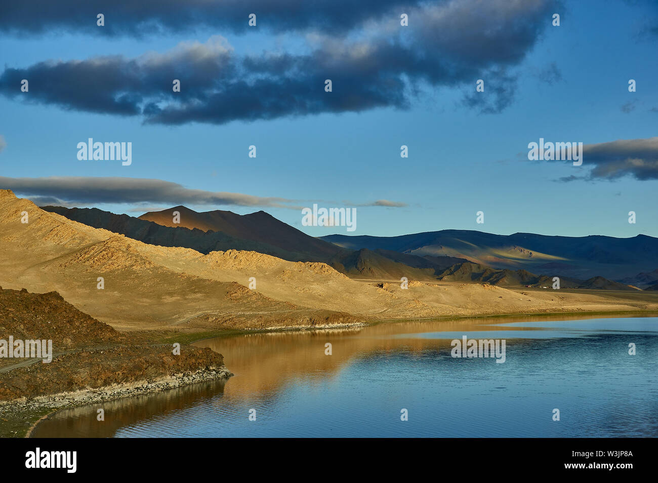 Tolbo Nuur Lake in Mongolia, landscapes of Western Mongolia, Asia ...