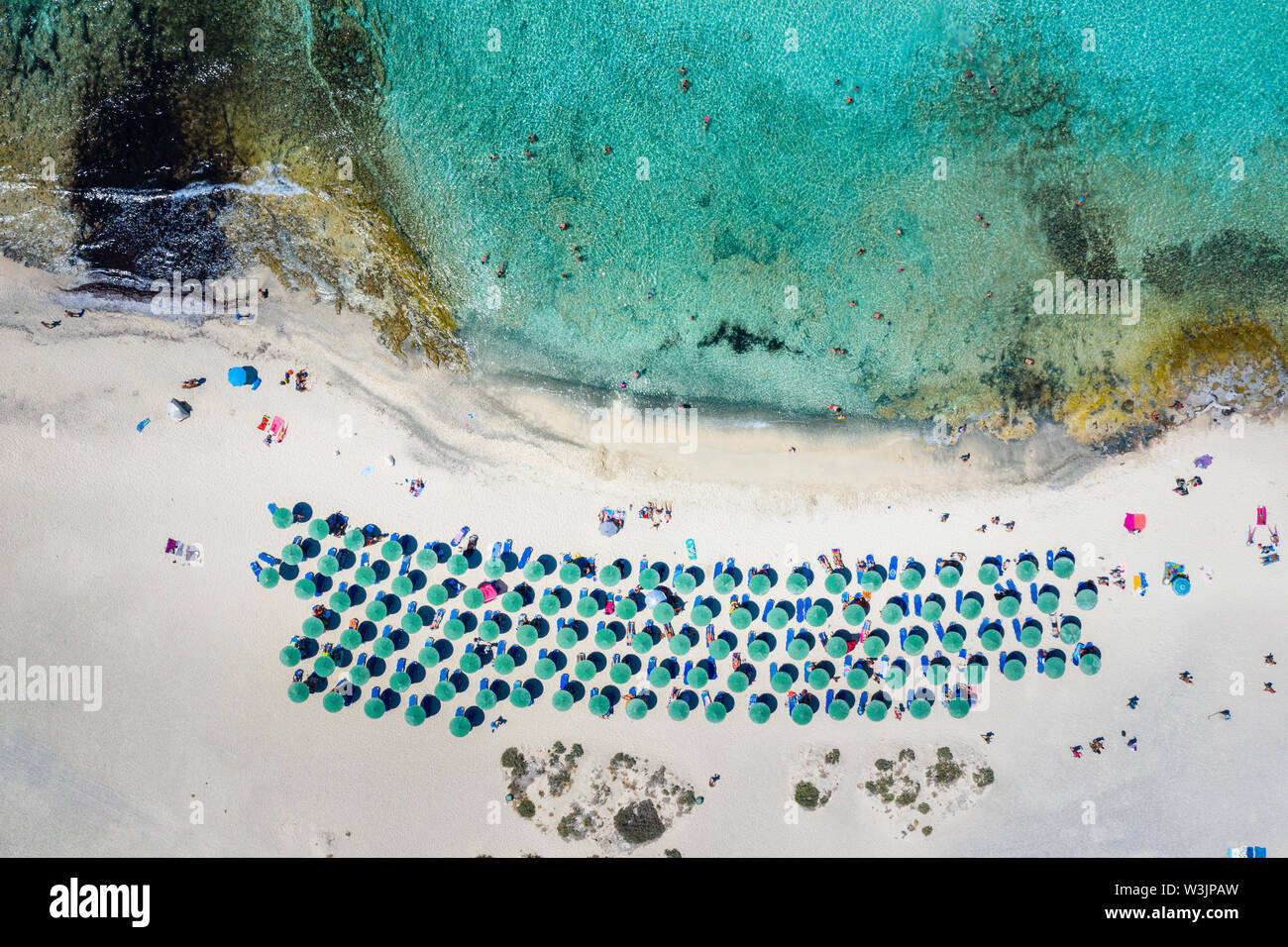 Exotic Chryssi island at the south of Crete, with the amazing Golden ...