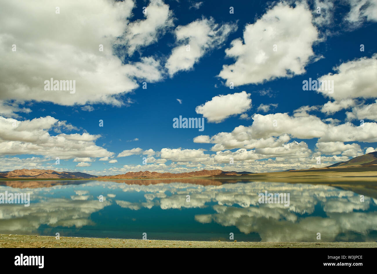 Mongolia. mountain lake Tolbo Tuur, Bright sunny day Stock Photo - Alamy