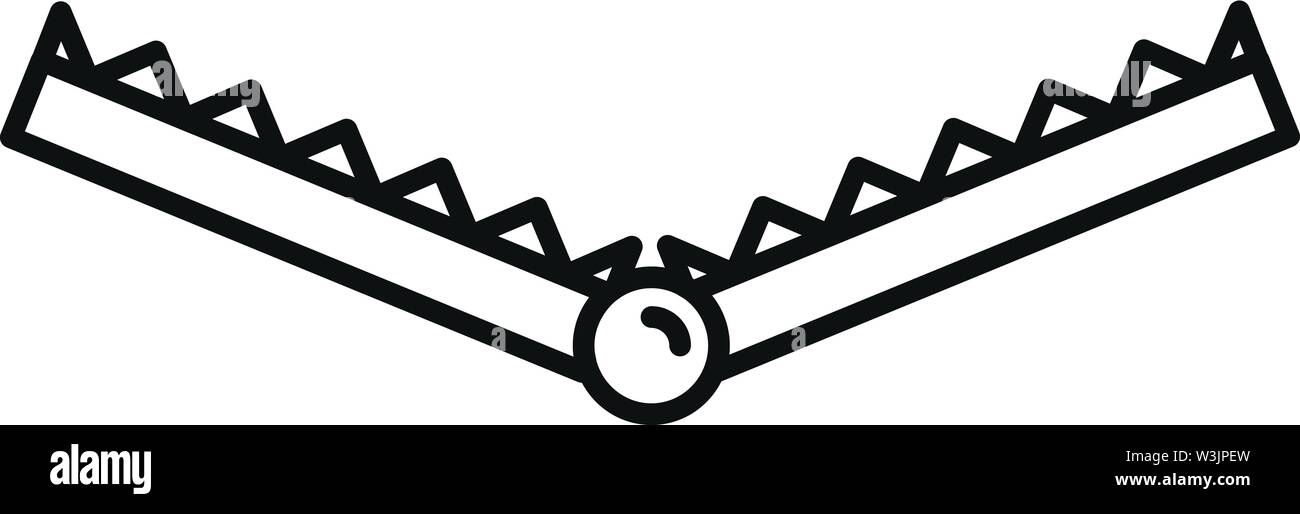 Hunt Trap Icon Outline Hunt Trap Vector Icon For Web Design Isolated On White Background Stock