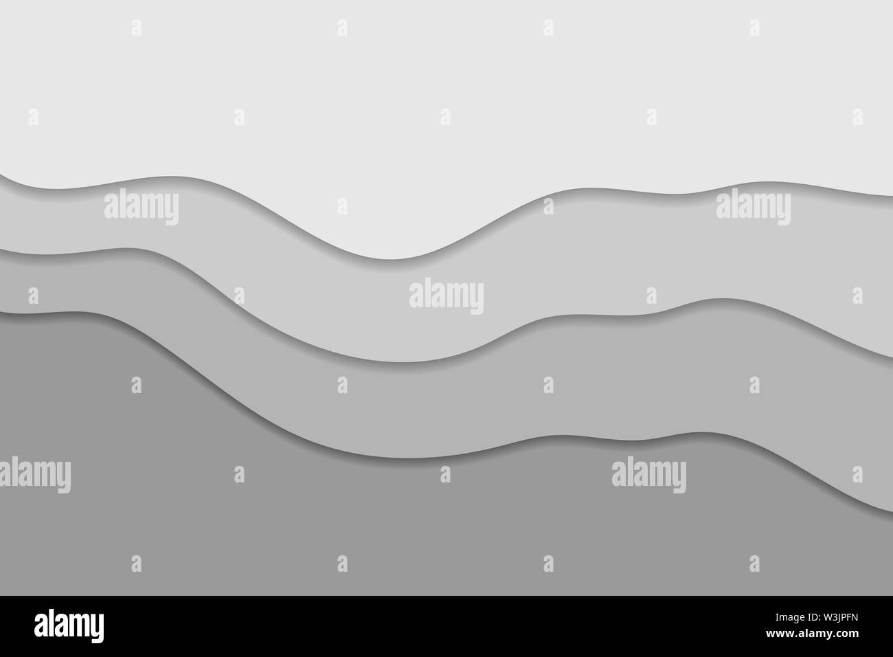 Ripped paper like a wave. Vector of ripped paper. The paper was ripped ...