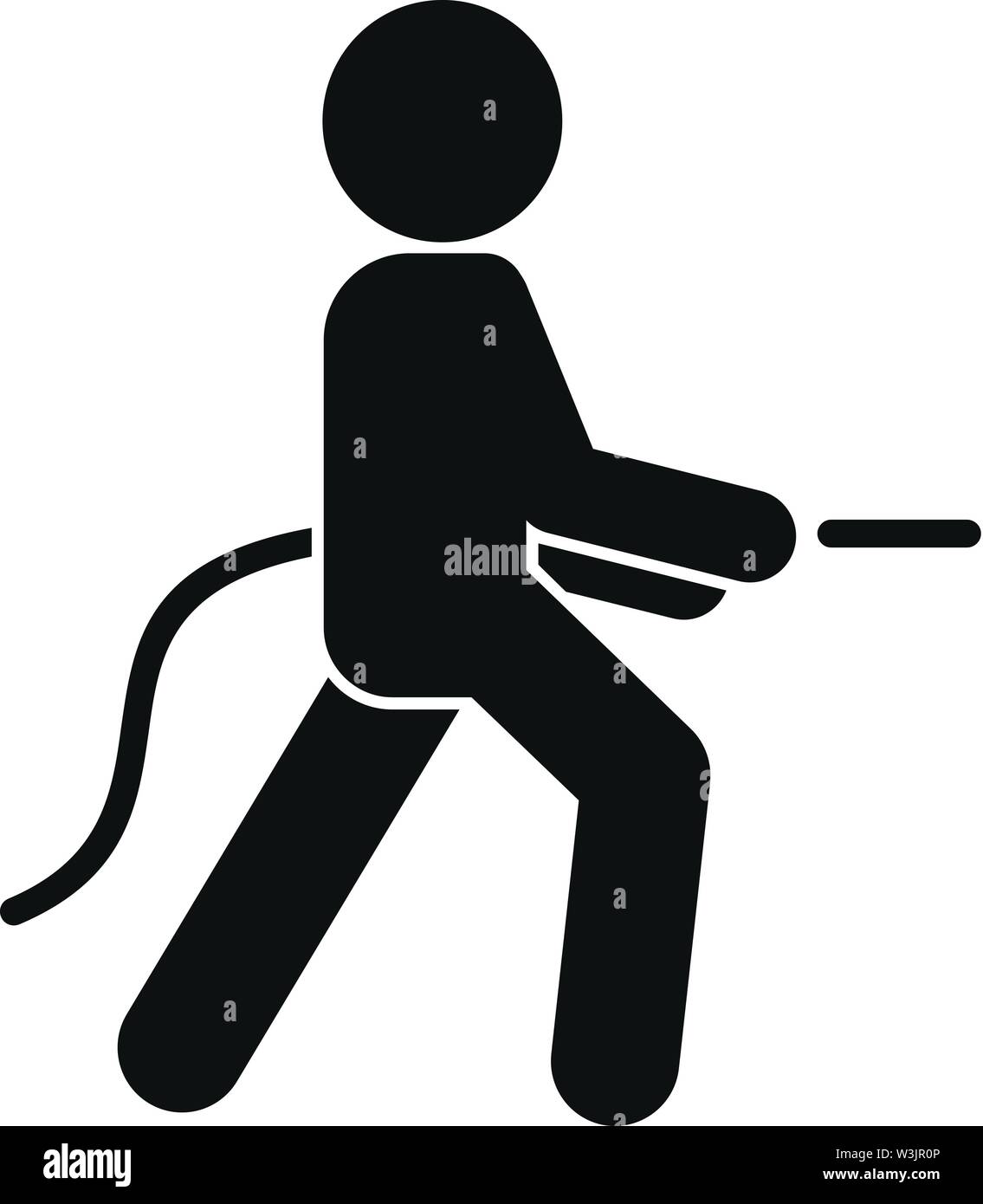 Tug of war sport icon. Simple illustration of tug of war sport vector ...