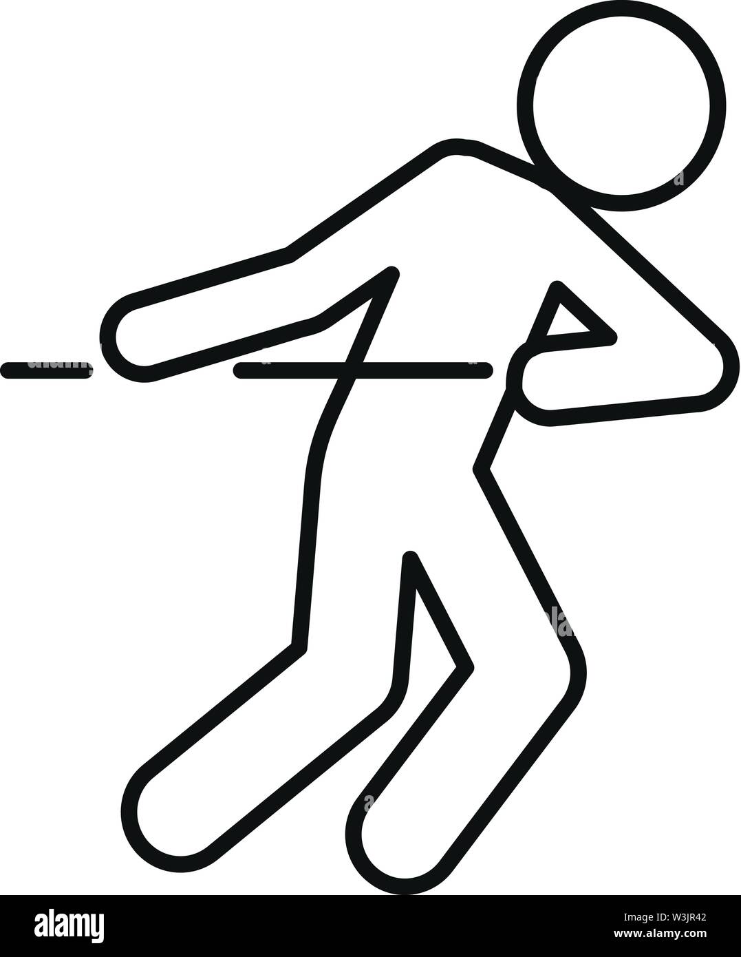 Tug war game icon. Outline tug war game vector icon for web design ...
