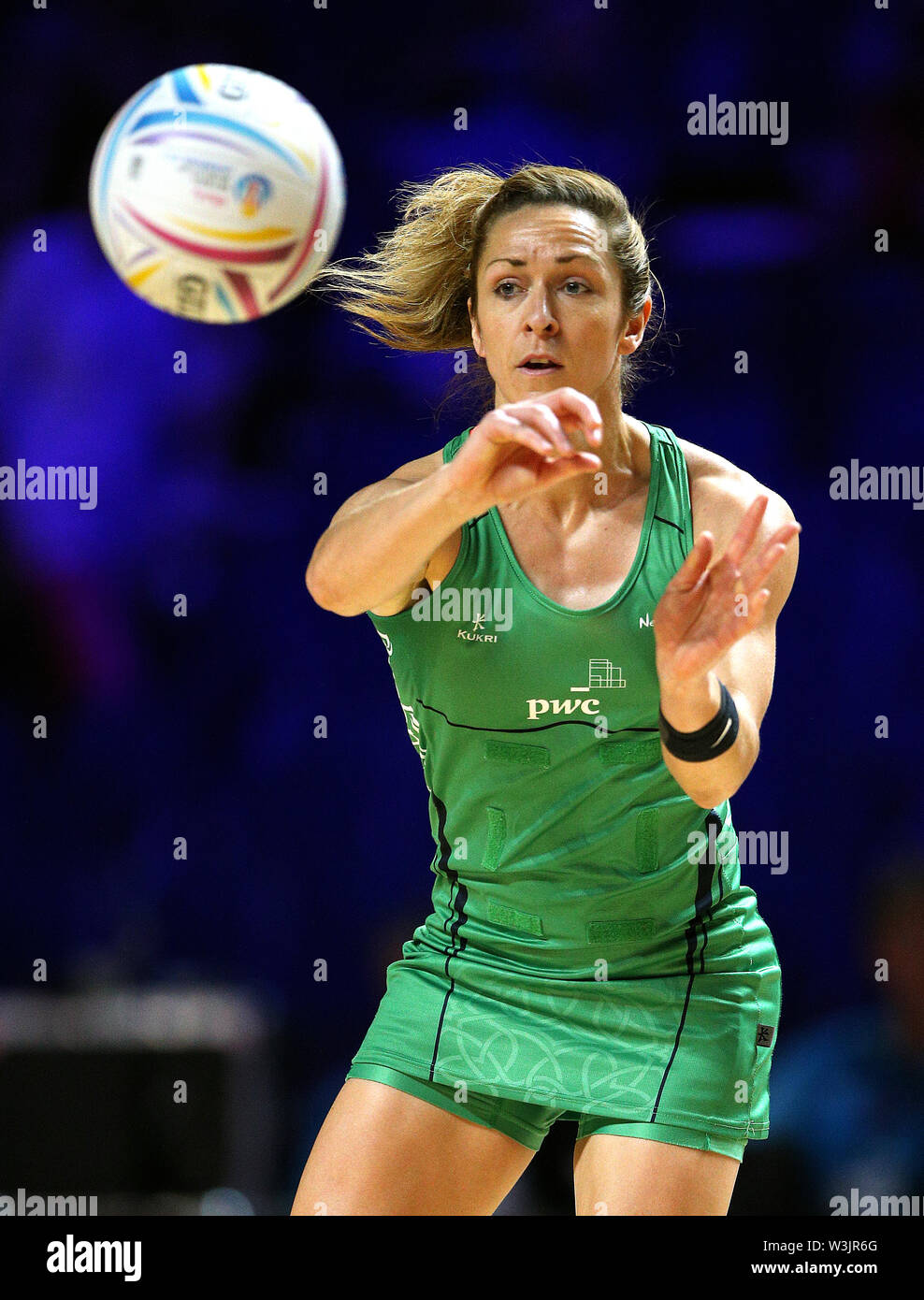 Northern Ireland's Caroline O'Hanlon in action against New Zealand ...