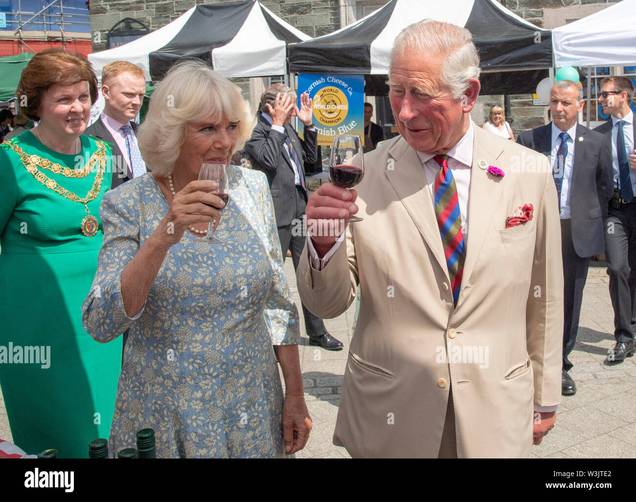 The Prince of Wales and the Duchess of Cornwall during their visit to ...