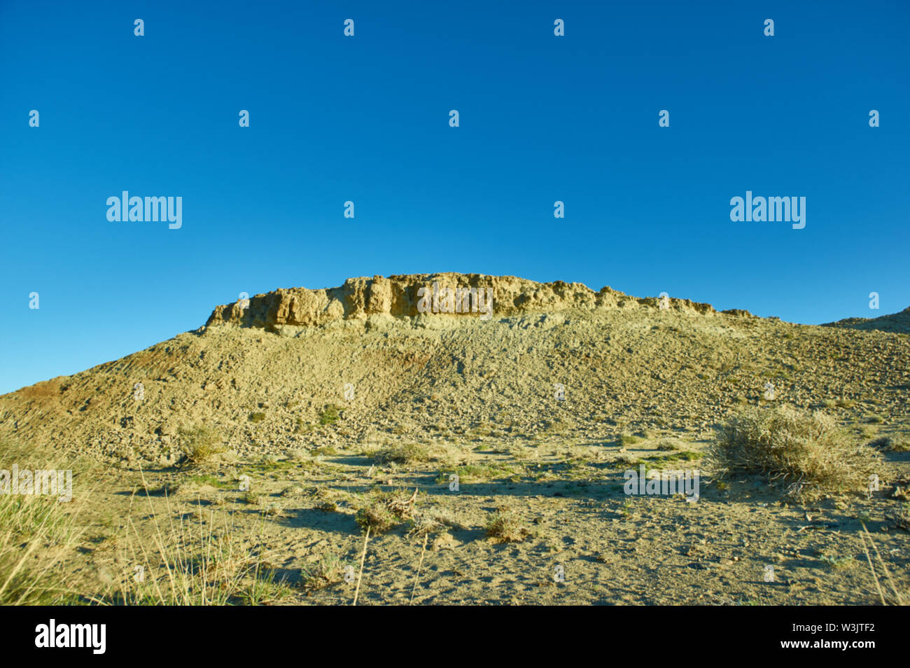 Plateau near the lake Khyargas Nuur, mongolian Ustyurt Plateau Stock ...