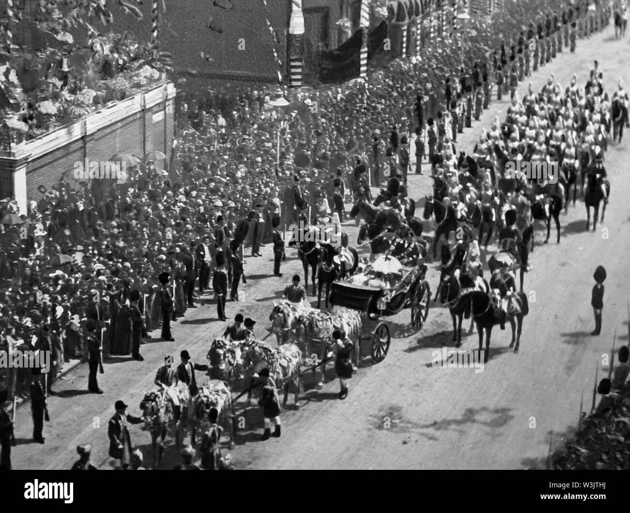 Queen victoria jubilee 1887 Black and White Stock Photos & Images - Alamy