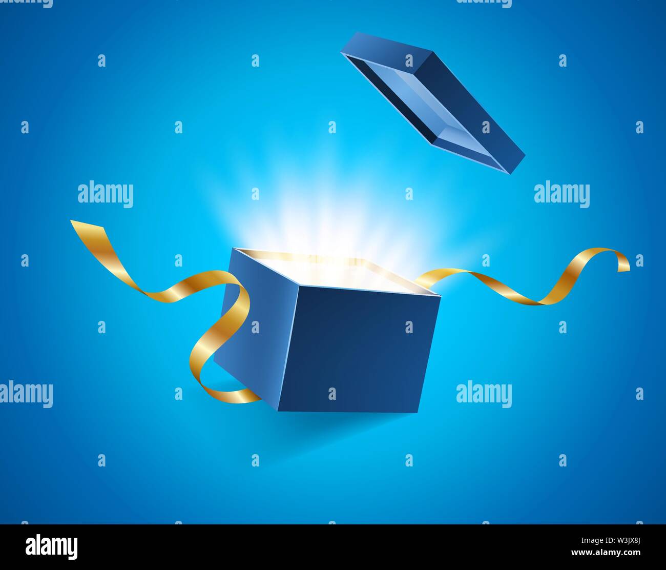 Shining gift Stock Vector Images - Alamy