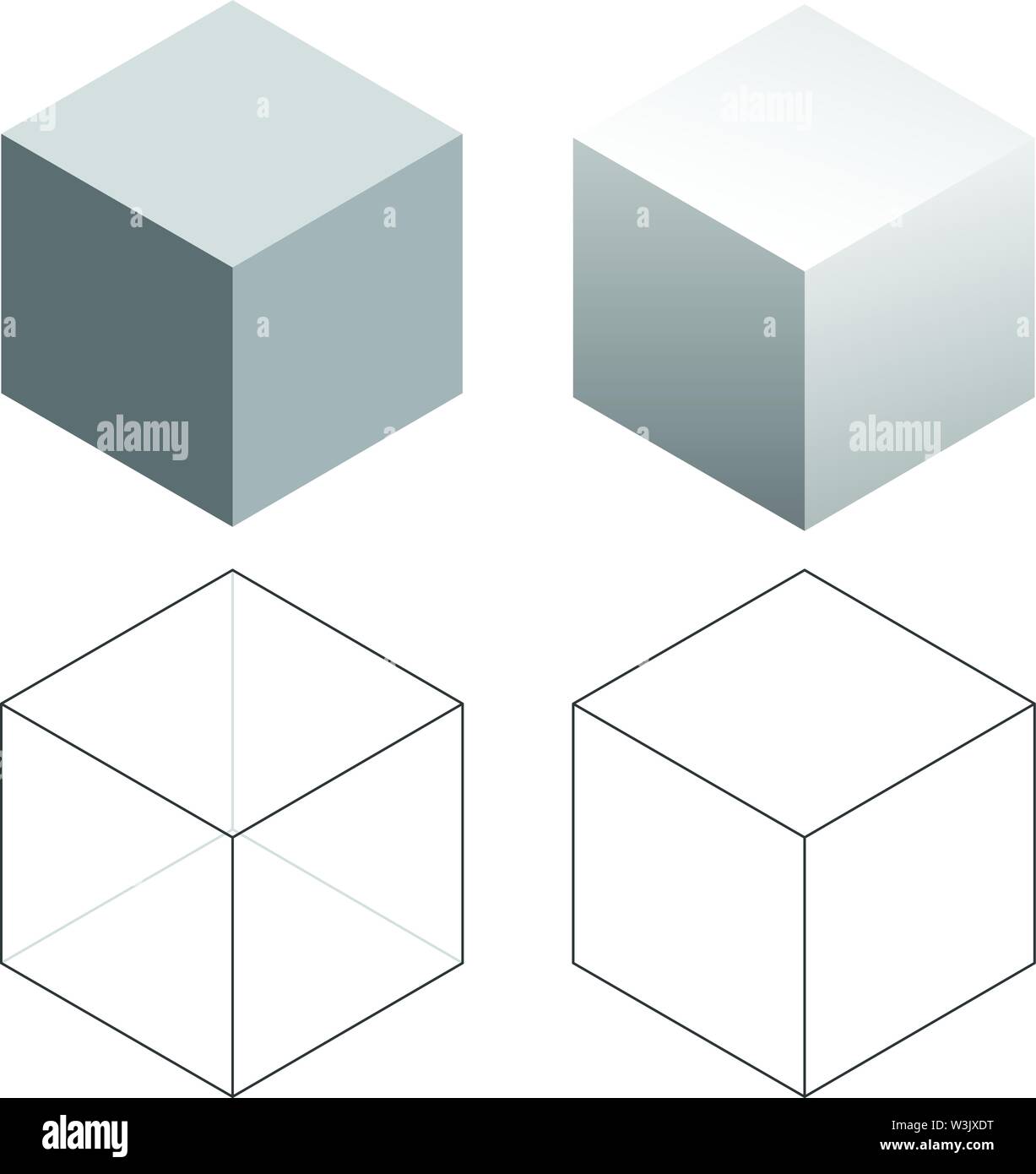 Square outline shape Stock Vector Images - Alamy