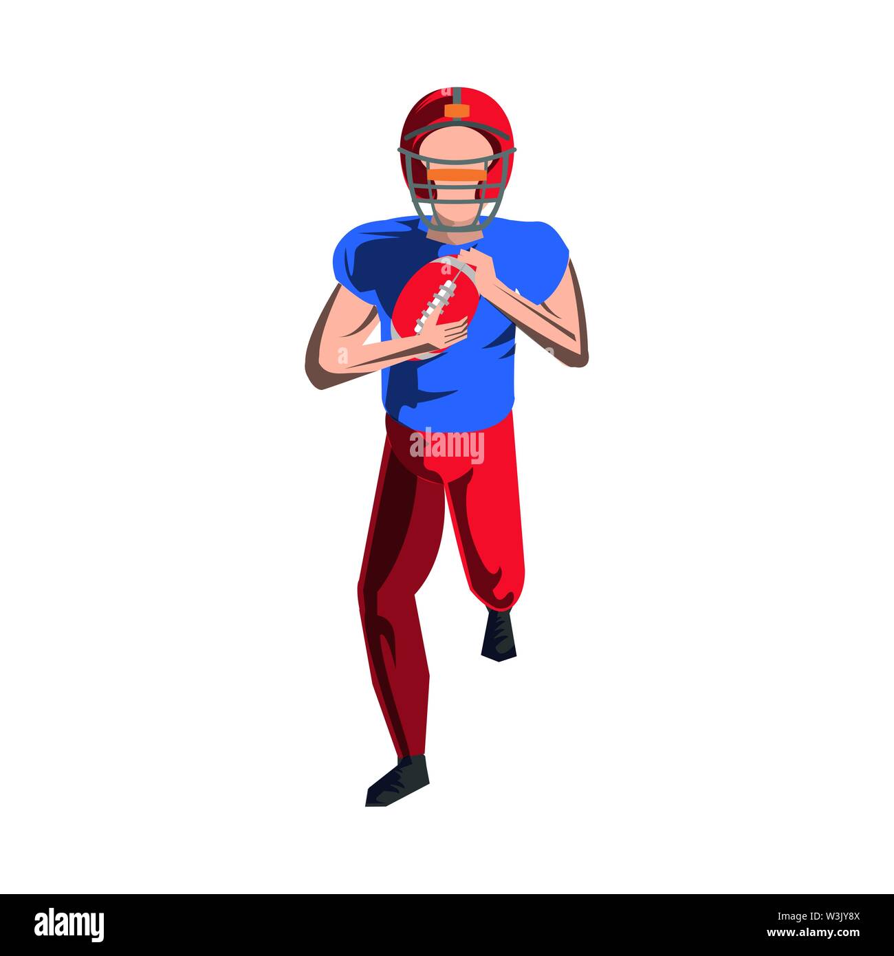 american football sport game cartoon Stock Vector Image & Art - Alamy