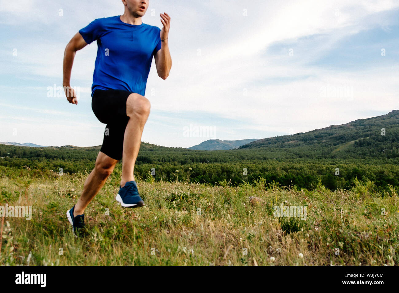 cross-country running athlete runner summer outdoor Stock Photo - Alamy