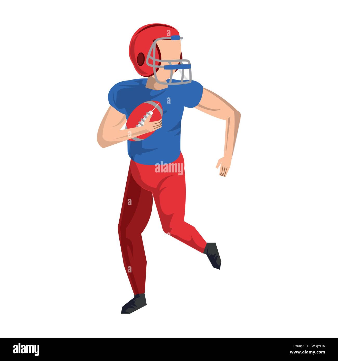american football sport game cartoon Stock Vector Image & Art - Alamy