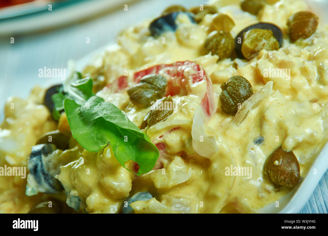 Ensalada de Bacalao - traditional catalan salted cod salad Stock Photo ...