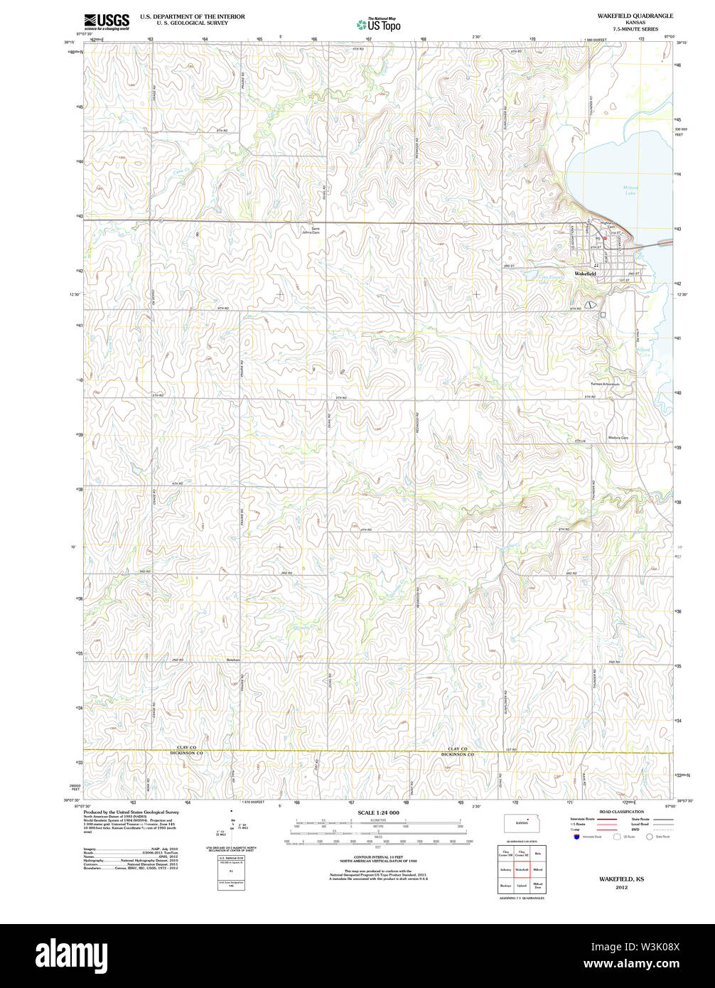 Map of wakefield Cut Out Stock Images & Pictures - Alamy