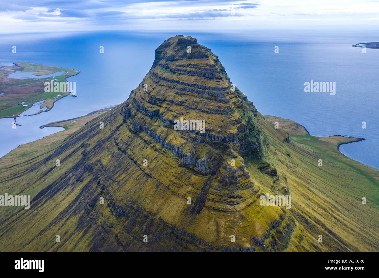 Aerial kirkjufell hi-res stock photography and images - Alamy