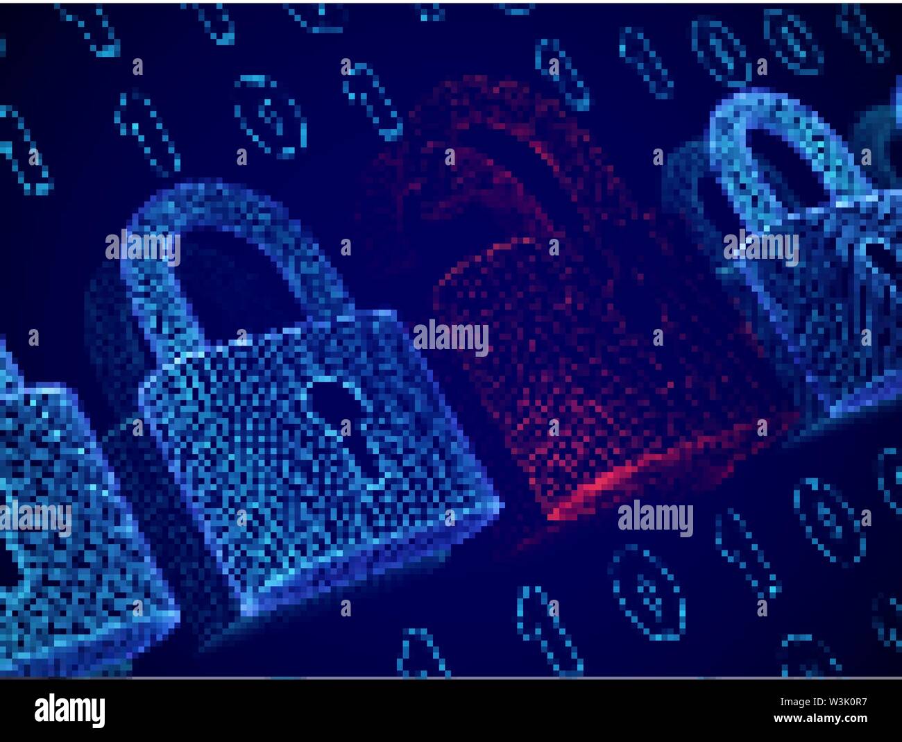 Data security and privacy concept. Visualization of personal or ...