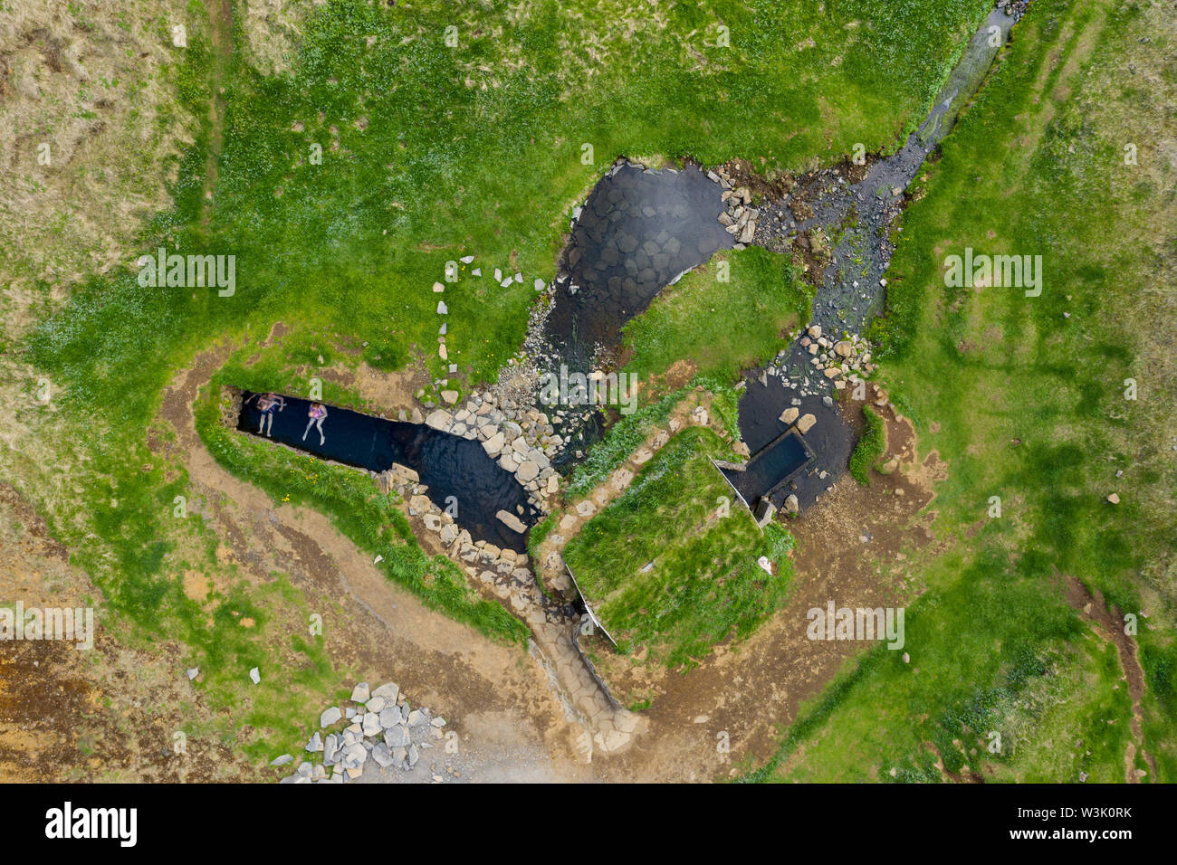 Iceland hot pool soaking hi-res stock photography and images - Alamy