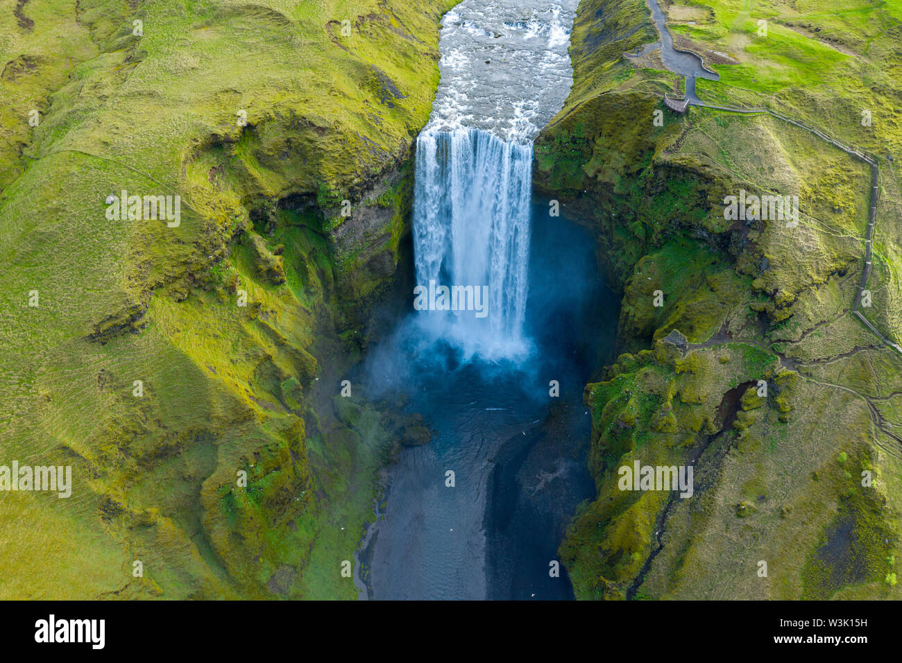Aerial skogafoss hi-res stock photography and images - Alamy