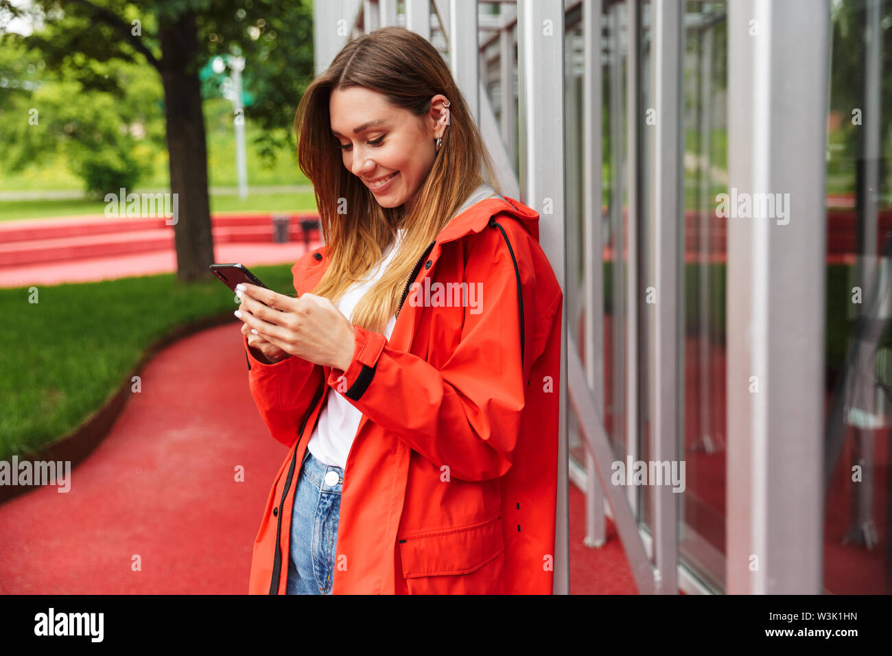 Cheerful wet teen girl hi-res stock photography and images - Alamy