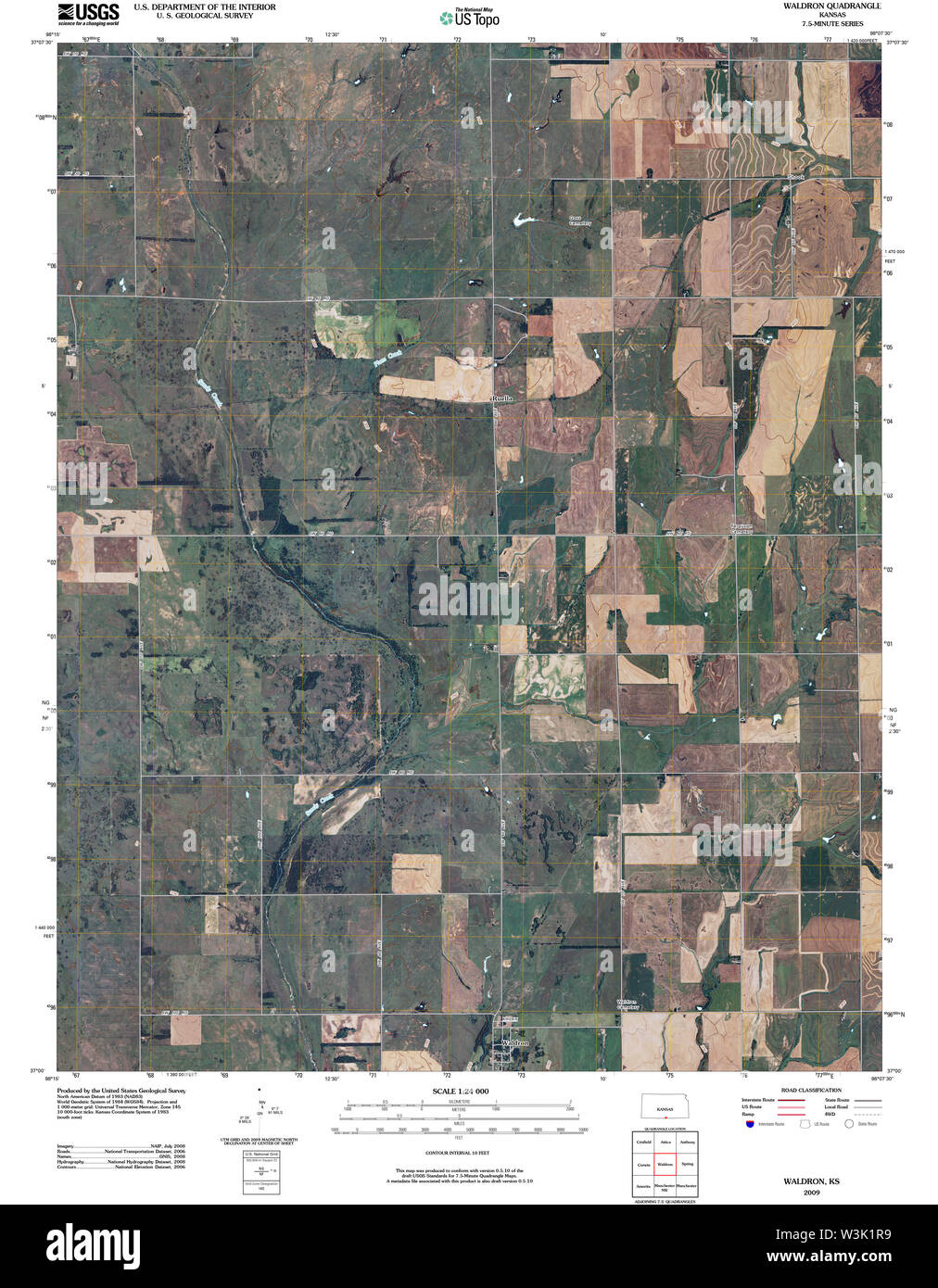 Waldron map hi-res stock photography and images - Alamy