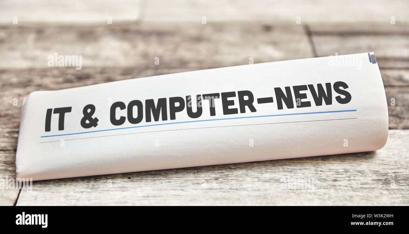 IT & Computer News on the front page of a newspaper Stock Photo - Alamy