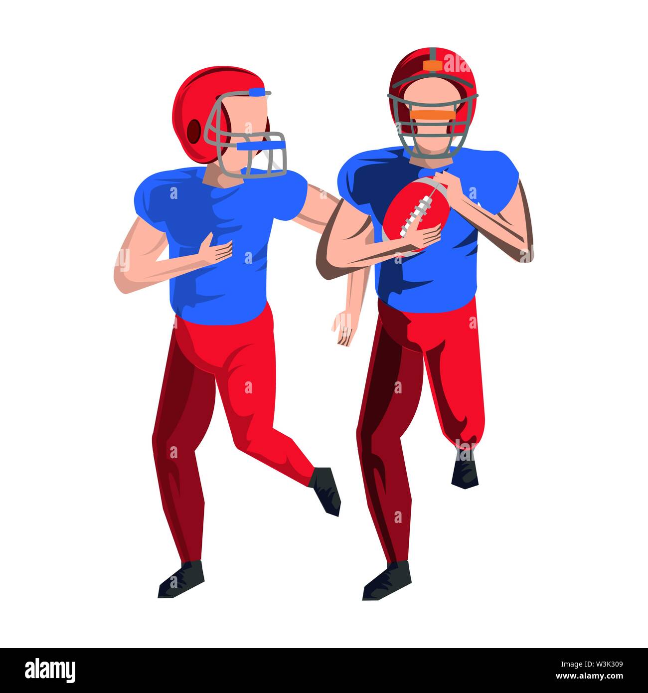 american football sport game cartoon Stock Vector Image & Art - Alamy